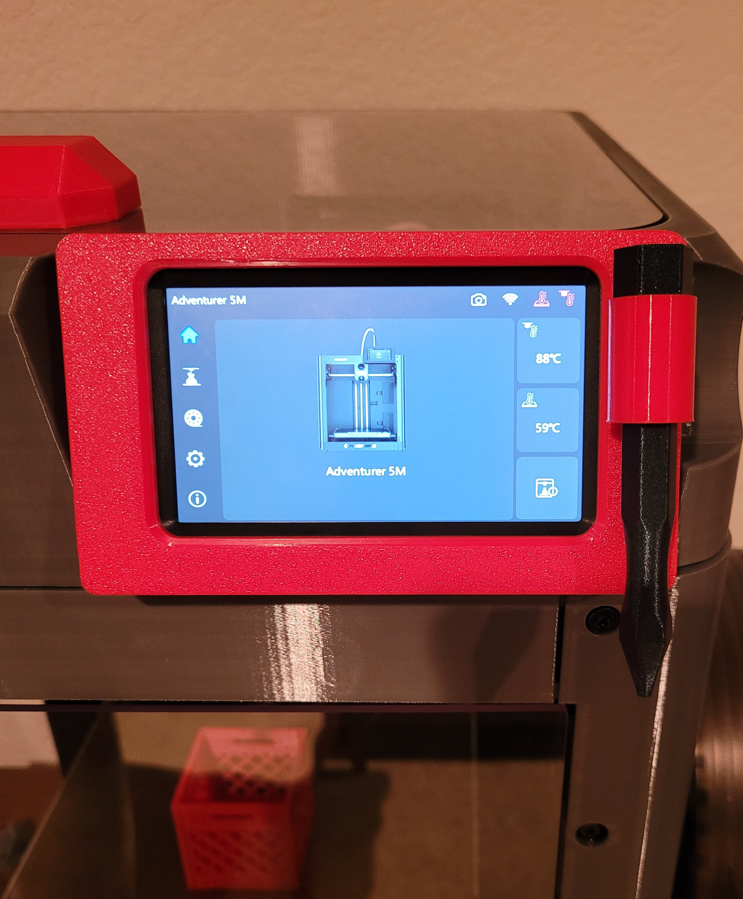 FlashForge Adventurer 5m(AD5M) Screen Bezel: With and Without Stylus ...