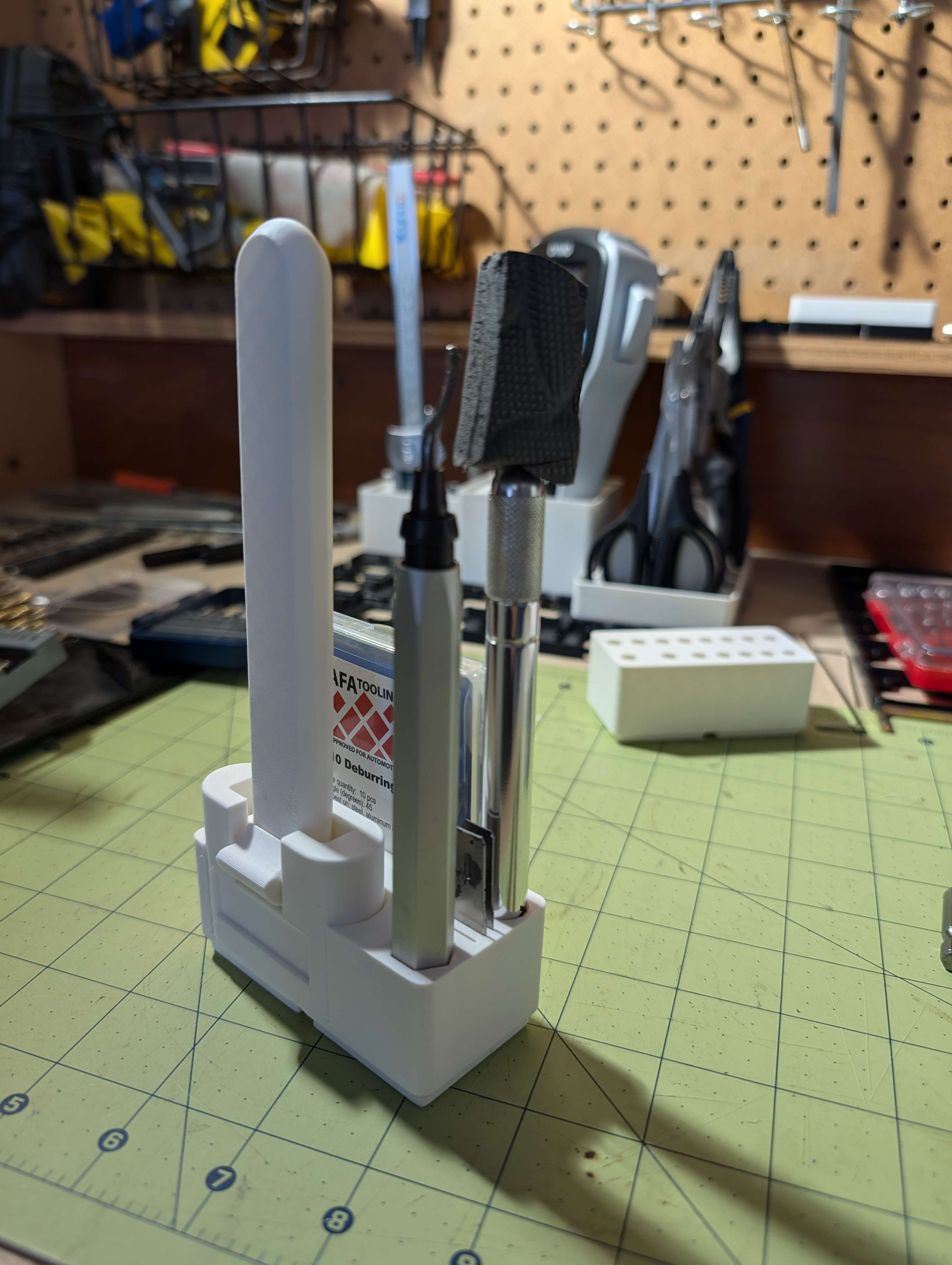 Gridfinity Bambu bed scraper holder + additional tools by Sha Sha Chu | Download free STL model ...