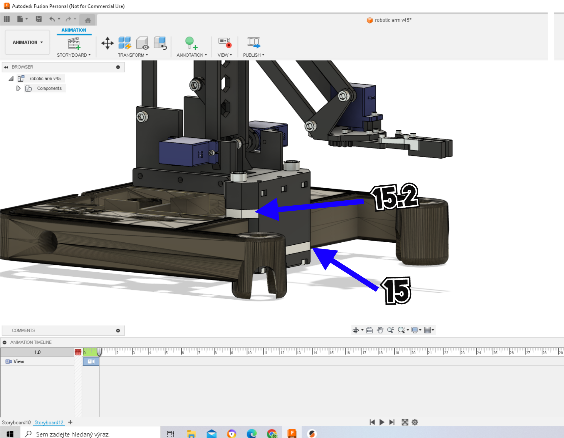 XRP robotic arm by Karel Řičař | Download free STL model | Printables.com