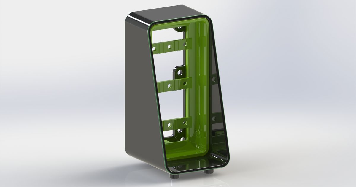 Front frame 15deg front for Fractal North Pi by WMH 3D Printing Shop ...