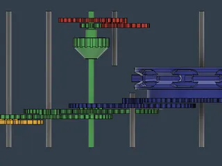 Clock Gear Train Assembly by jattie | Download free STL model ...