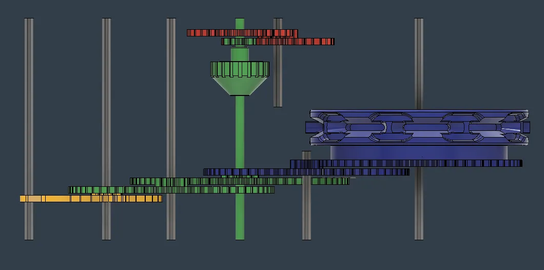 Clock Gear Train Assembly by jattie | Download free STL model ...