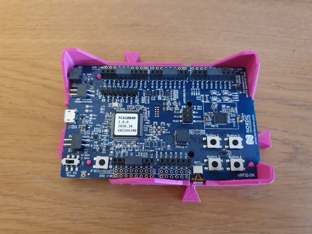 Stackable & "gridable" case for Nordic nRF52-DK by nbasse | Download ...