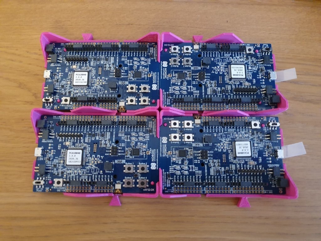 Stackable & "gridable" case for Nordic nRF52-DK by nbasse | Download ...