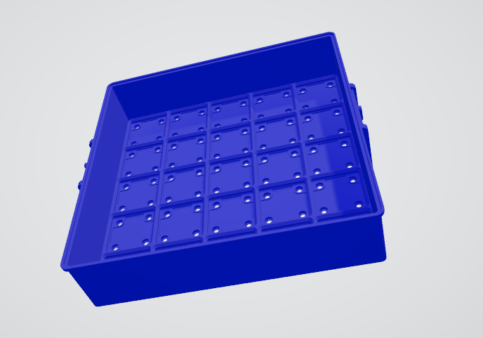 Stackable Storage Box - Gridfinity 5x5 with Lid by KneeFangPee | Download free STL model ...