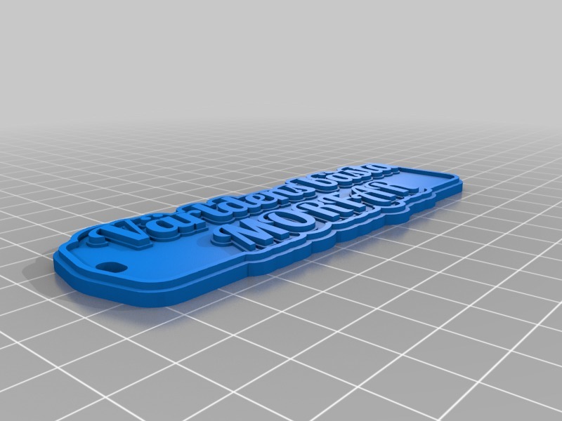 My Customized Multiline Tag Or Keychain By Nbasse Download Free Stl Model