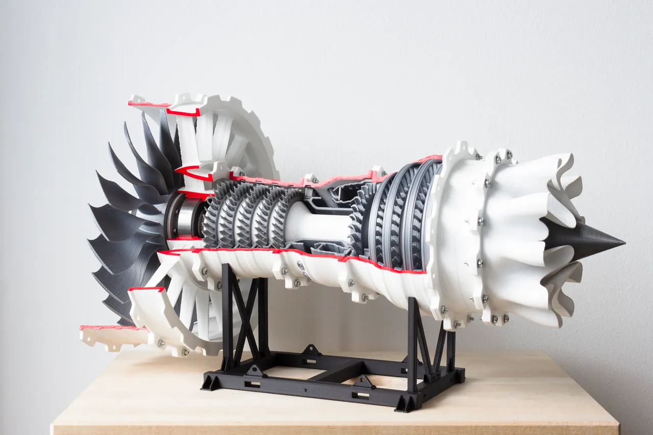 Jet Engine (High bypass turbofan) display stand by Tmpx64 | Download ...