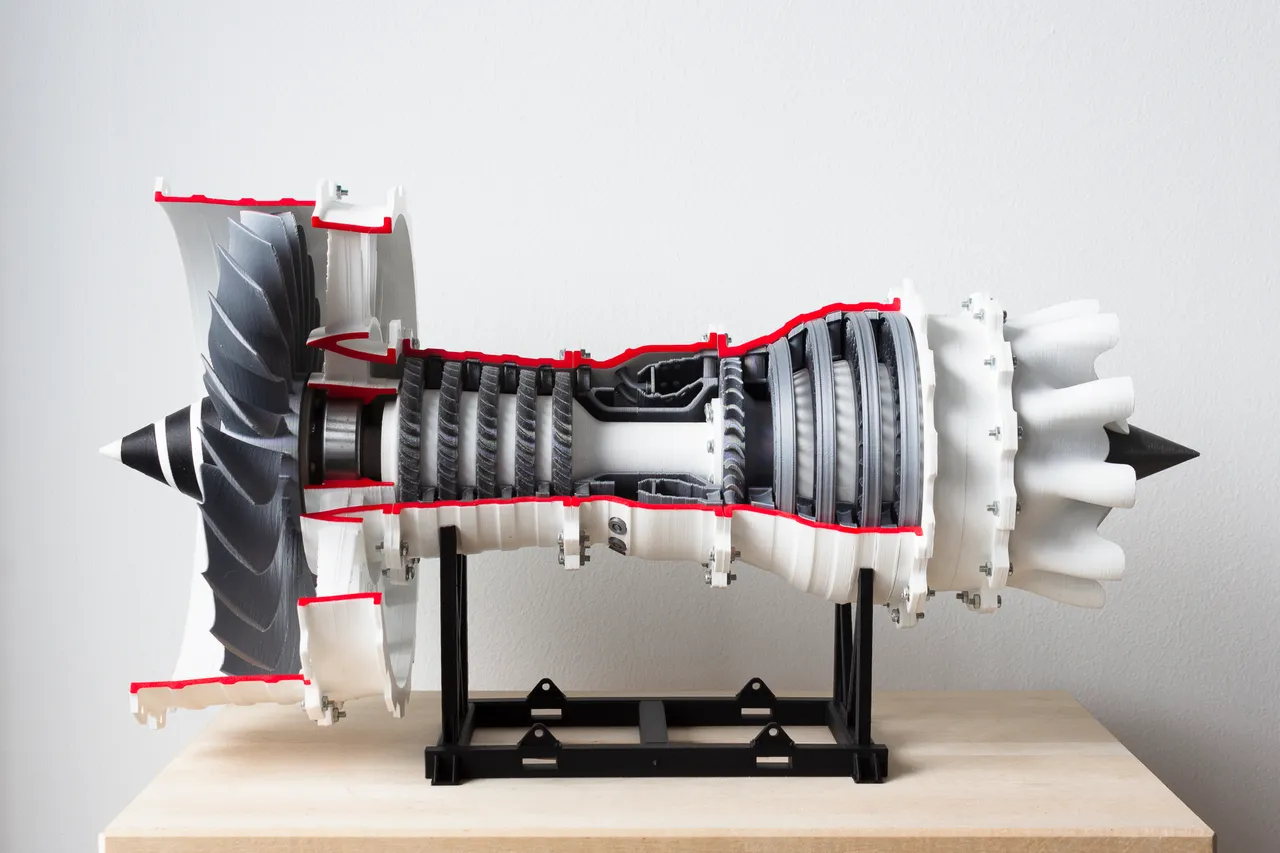 Jet Engine (High bypass turbofan) display stand by Tmpx64 | Download ...