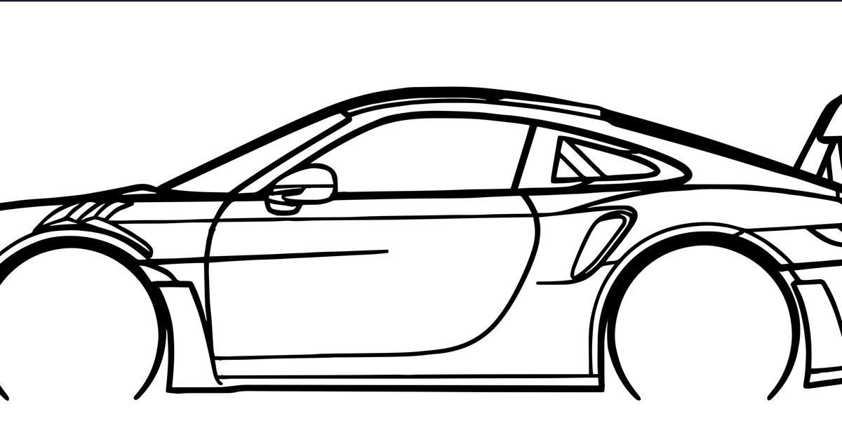 Led Neon Sign Prosche GT3 RS von ModelMakerPro | Kostenloses STL-Modell ...