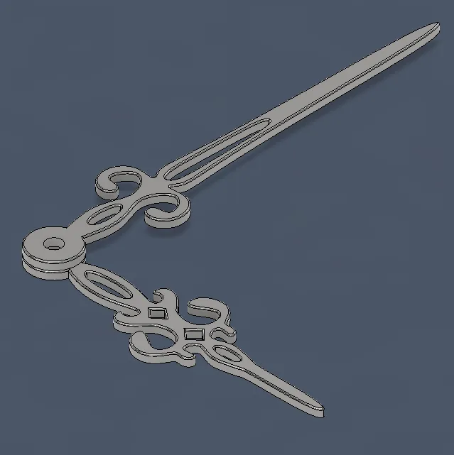 Clock hands Classic by jattie | Download free STL model | Printables.com