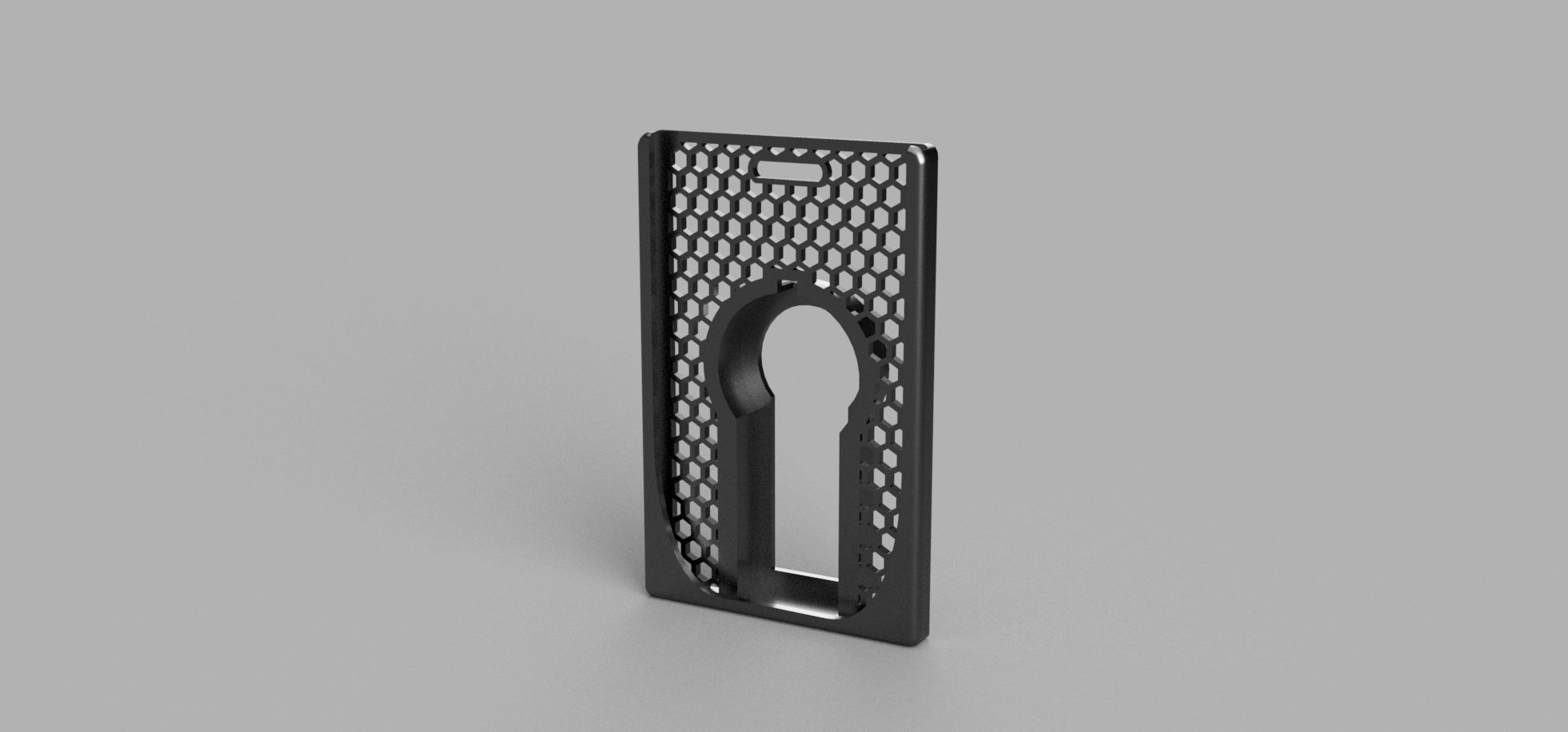 RSA badge holder w Honeycomb design by Tim | Download free STL model ...