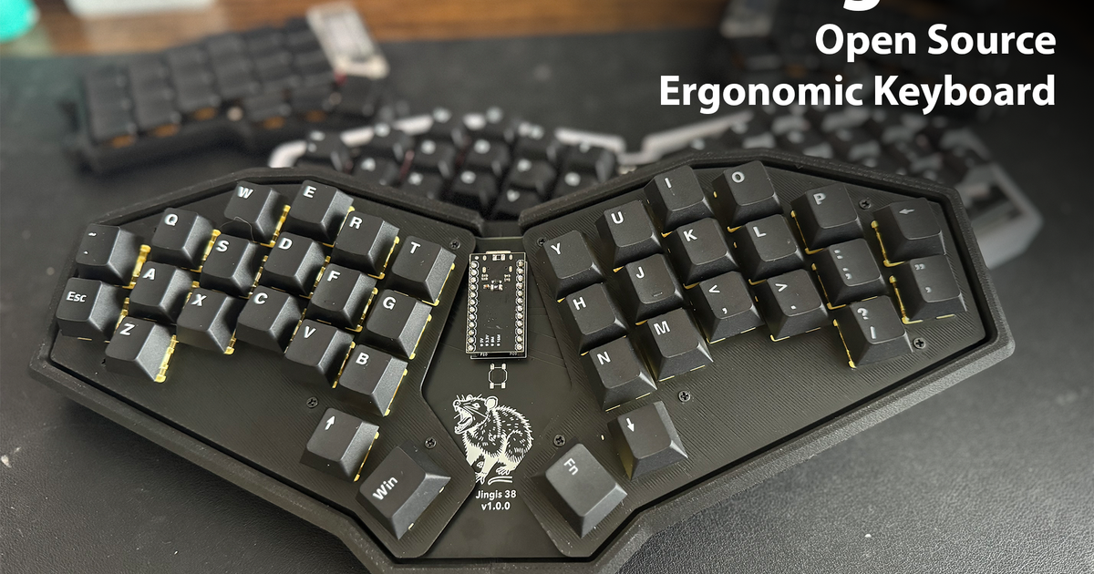 Open-Source Ergonomic Keyboard - Jingis 38 by Jhootn | Download free STL model | Printables.com