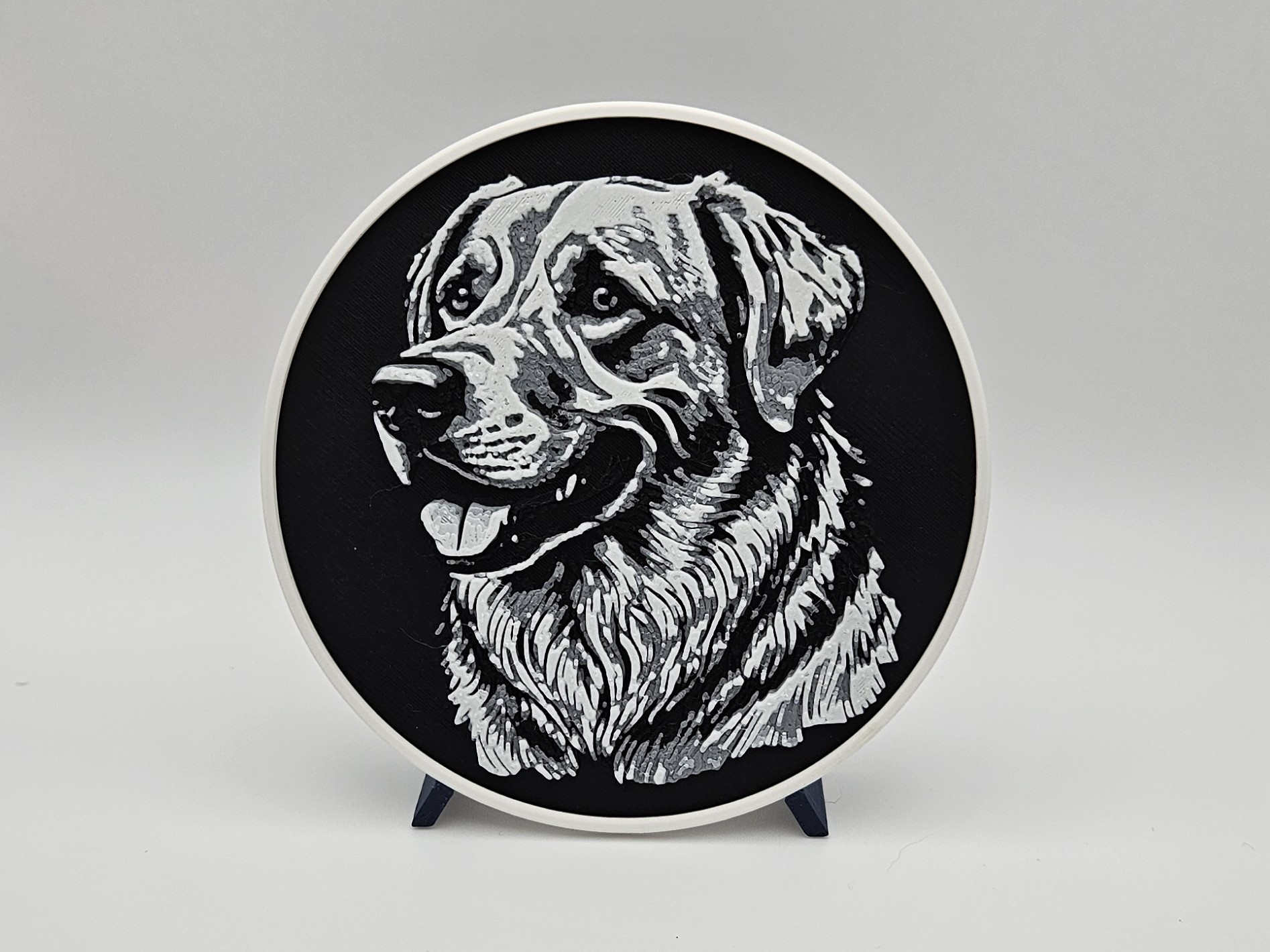 Golden Retriever Coaster Set - Hueforge by nidO | Download free STL ...