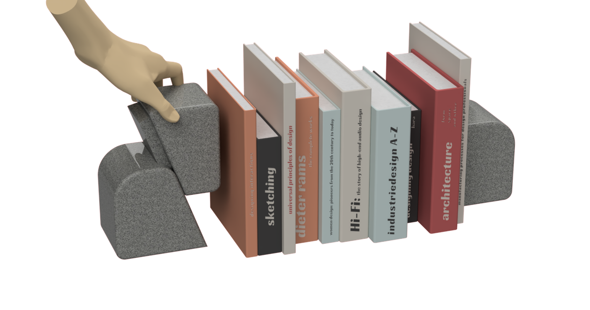 Wedge Bookend by kkazimk | Download free STL model | Printables.com