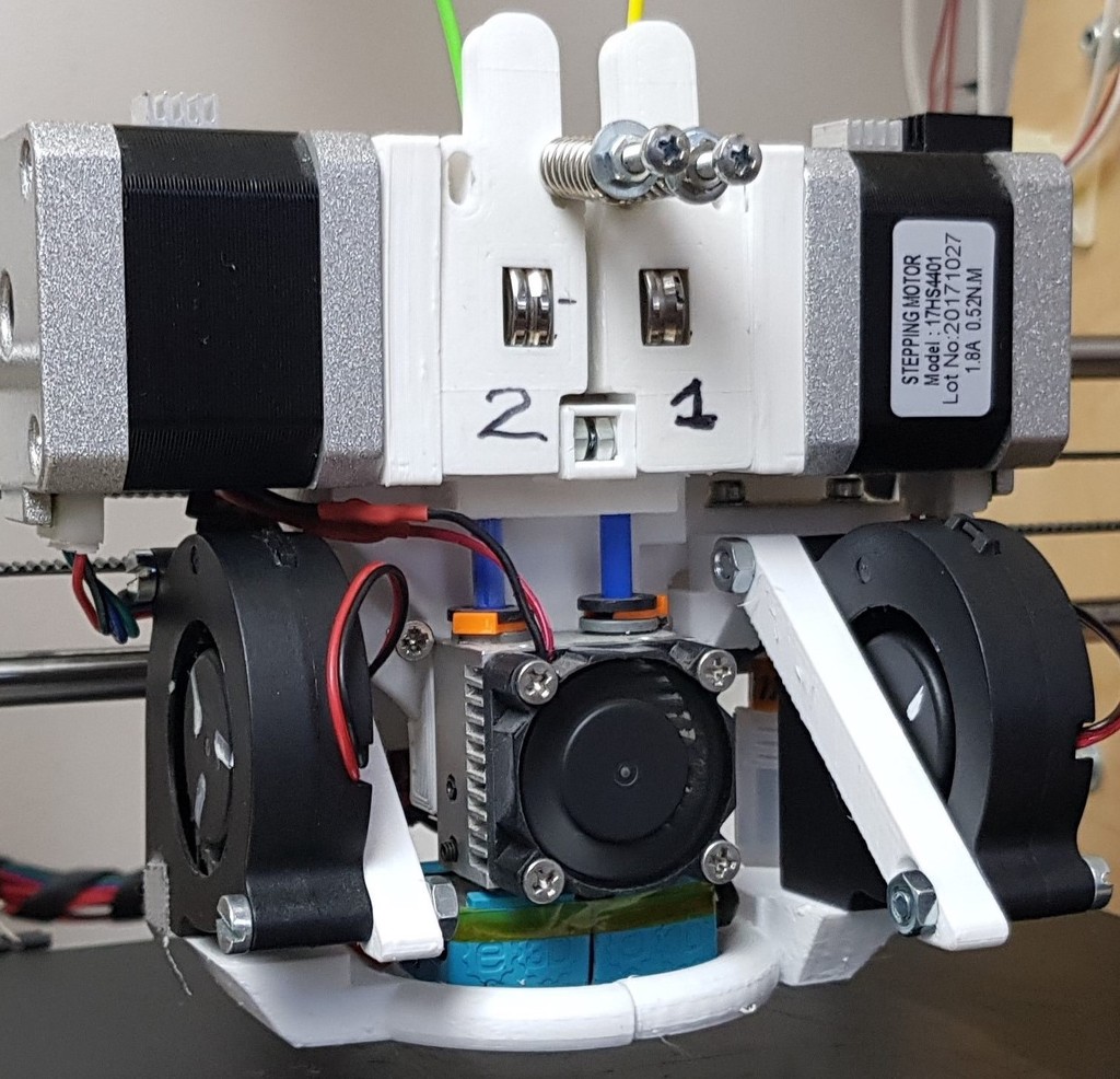 Cheetos's Dual Direct Drive Chimera / Cyclops Extruder for Prusa I3 ...