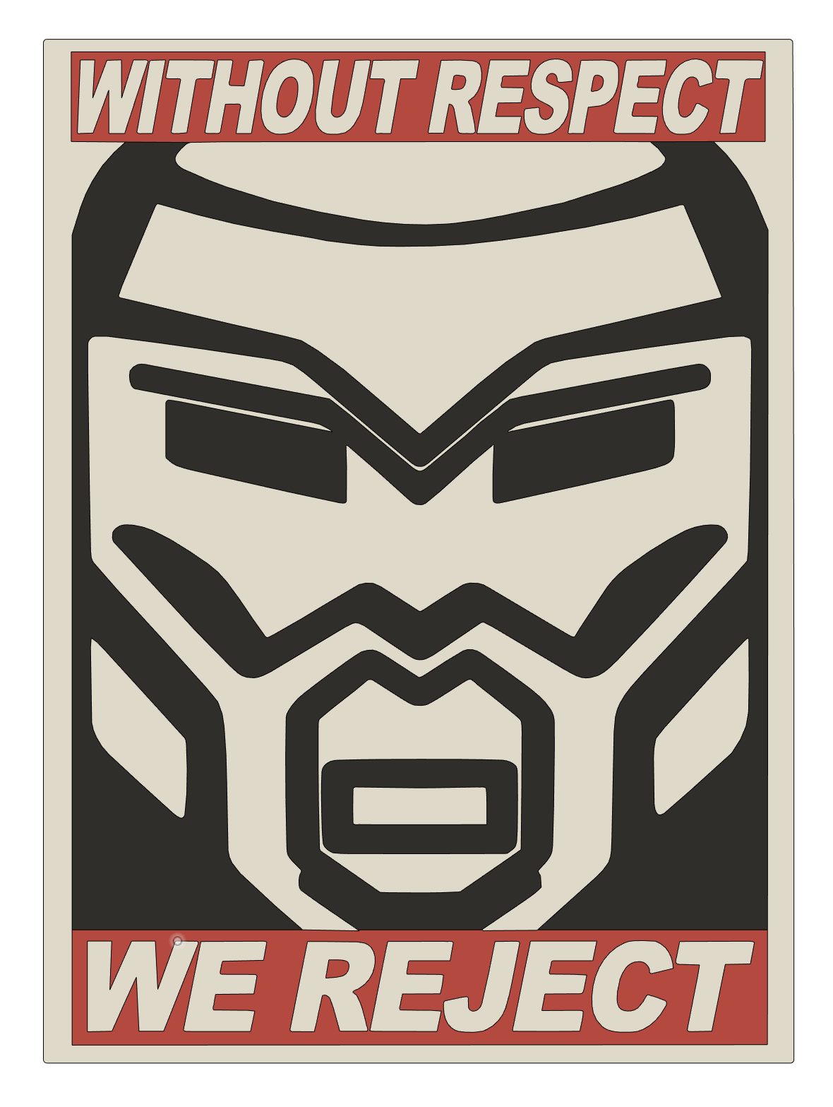 Without Respect We Reject 2.5D (no mmu required, fusion360) by ...