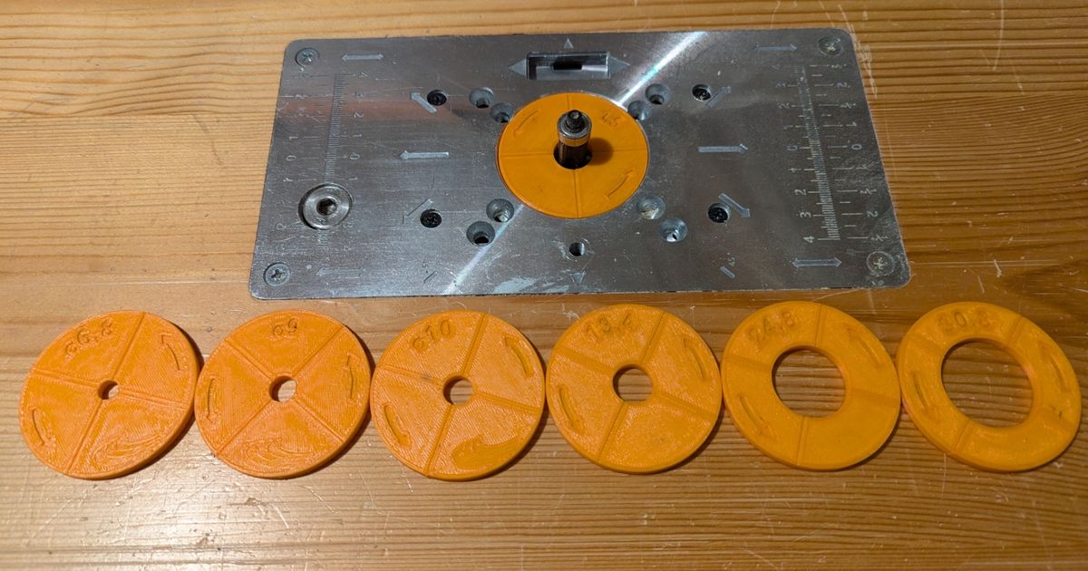 Router Extension Table Plate Inserts by Michael | Download free STL ...