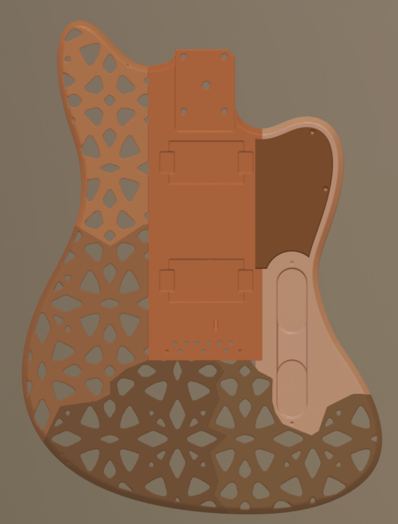 Prusacaster HH through body bridge by BlubberDylan | Download free STL ...