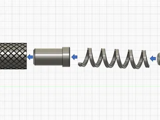 Spring fidget button by cwlewis11 | Download free STL model ...