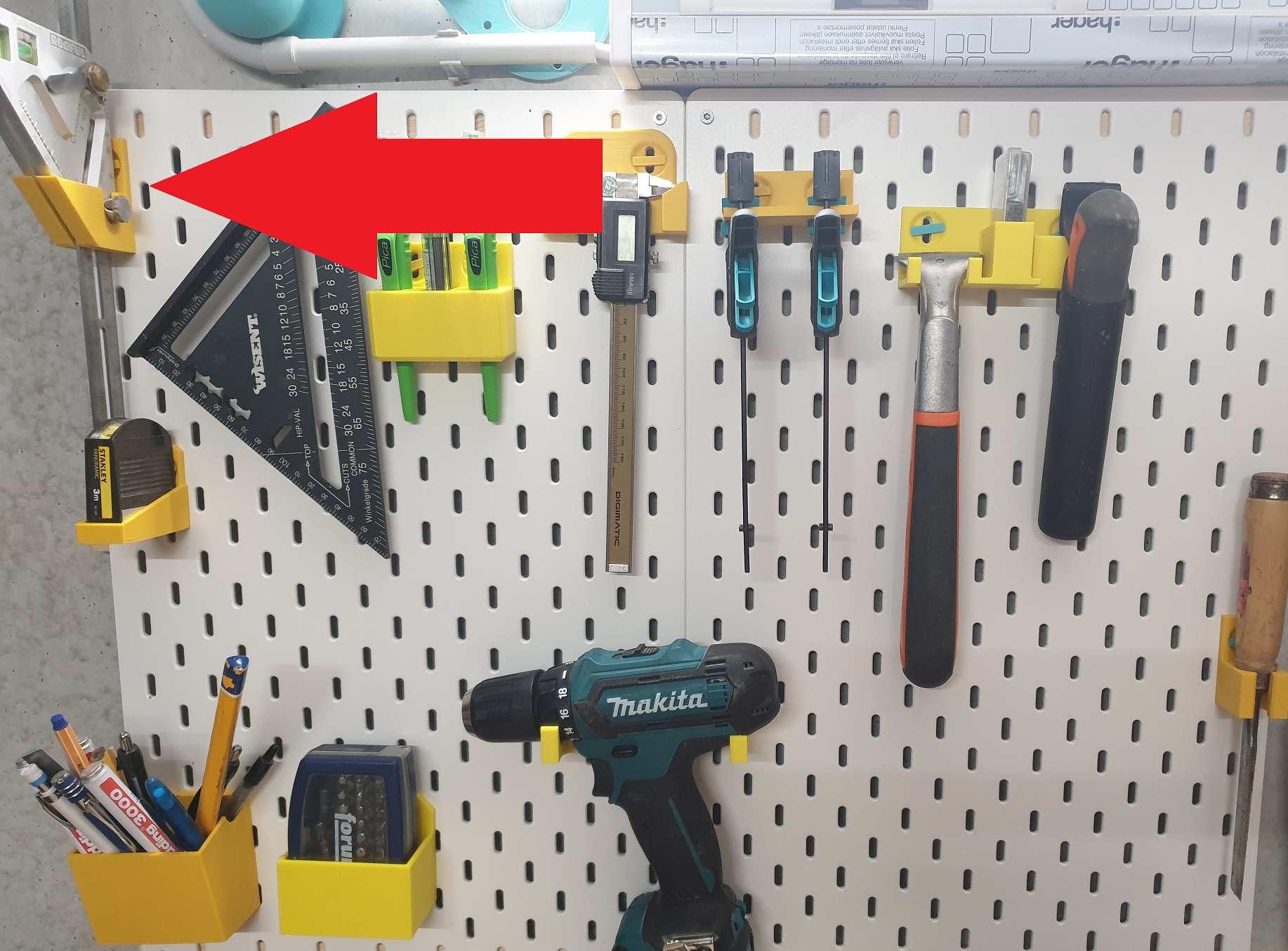 Ikea Skadis Holder Roofus combination square - Kombinationswinkel by ...