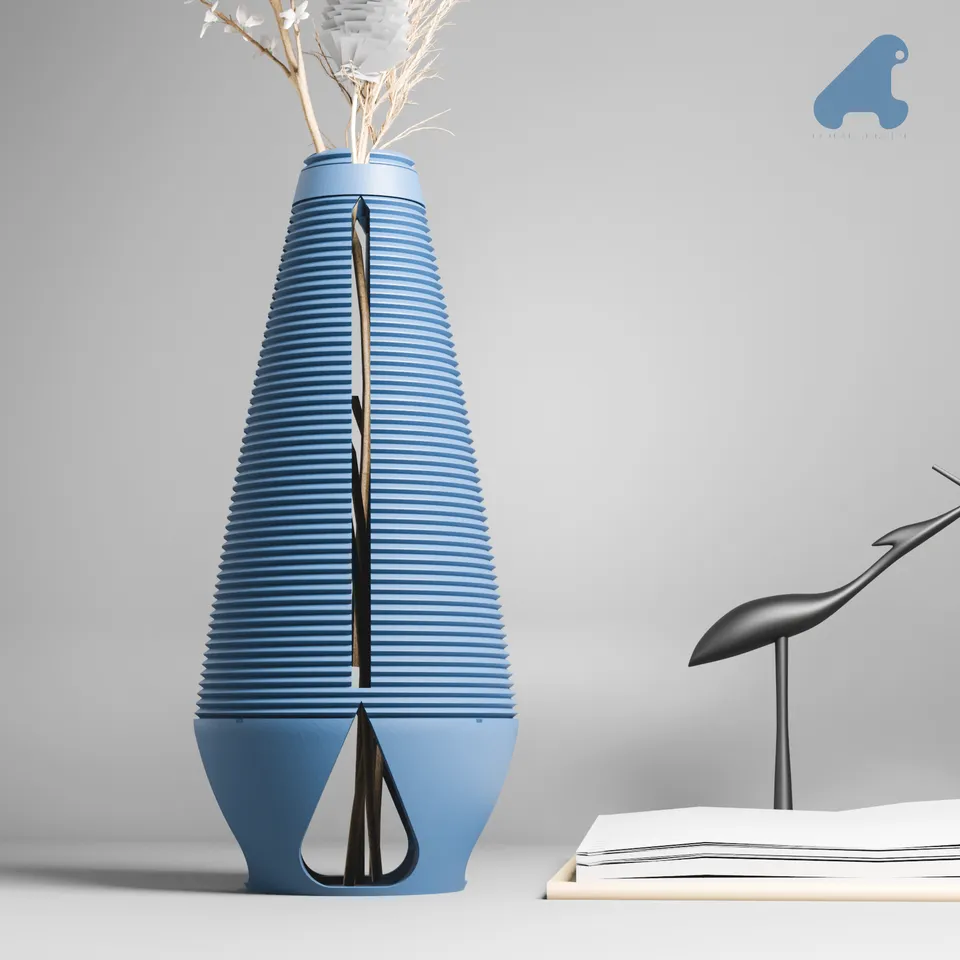 Vase Owen Pour Fleurs Séchées By Tomishape Download Free Stl Model