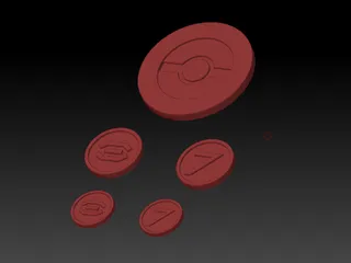 Star Wars Legion POI Tokens and Red and Blue Tokens by Maartensj ...