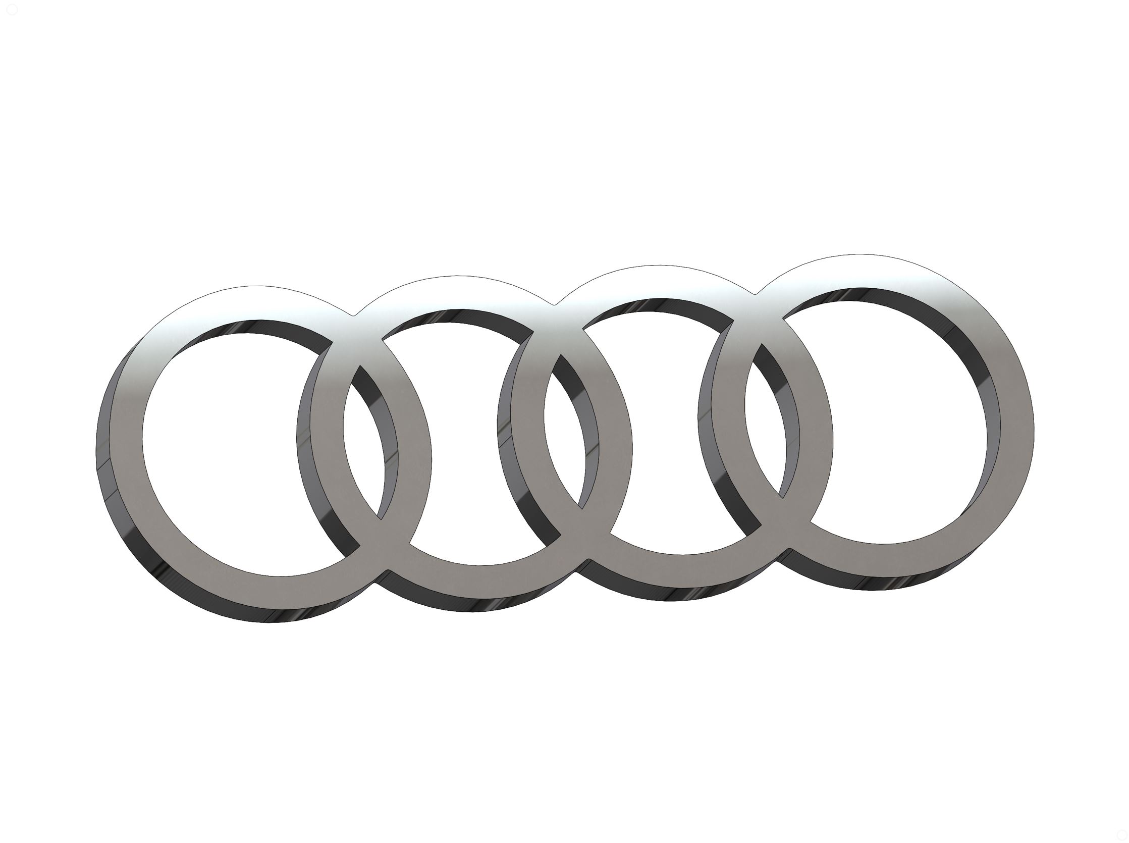Audi logo (+DXF) by Referentiel | Download free STL model | Printables.com