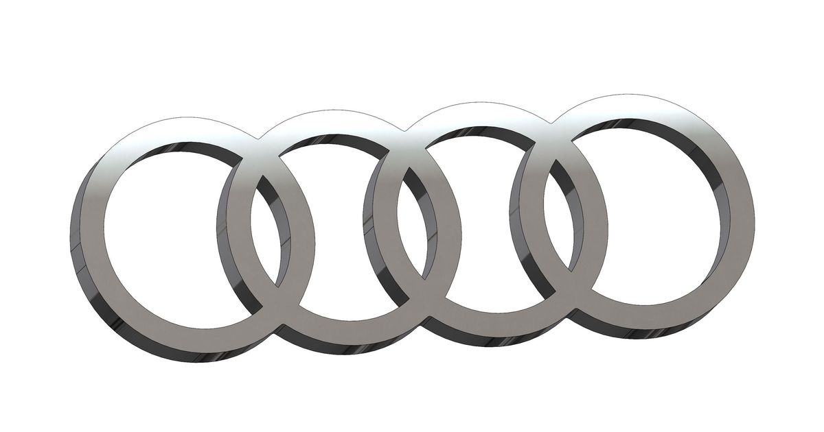 Audi logo (+DXF) by Referentiel | Download free STL model | Printables.com