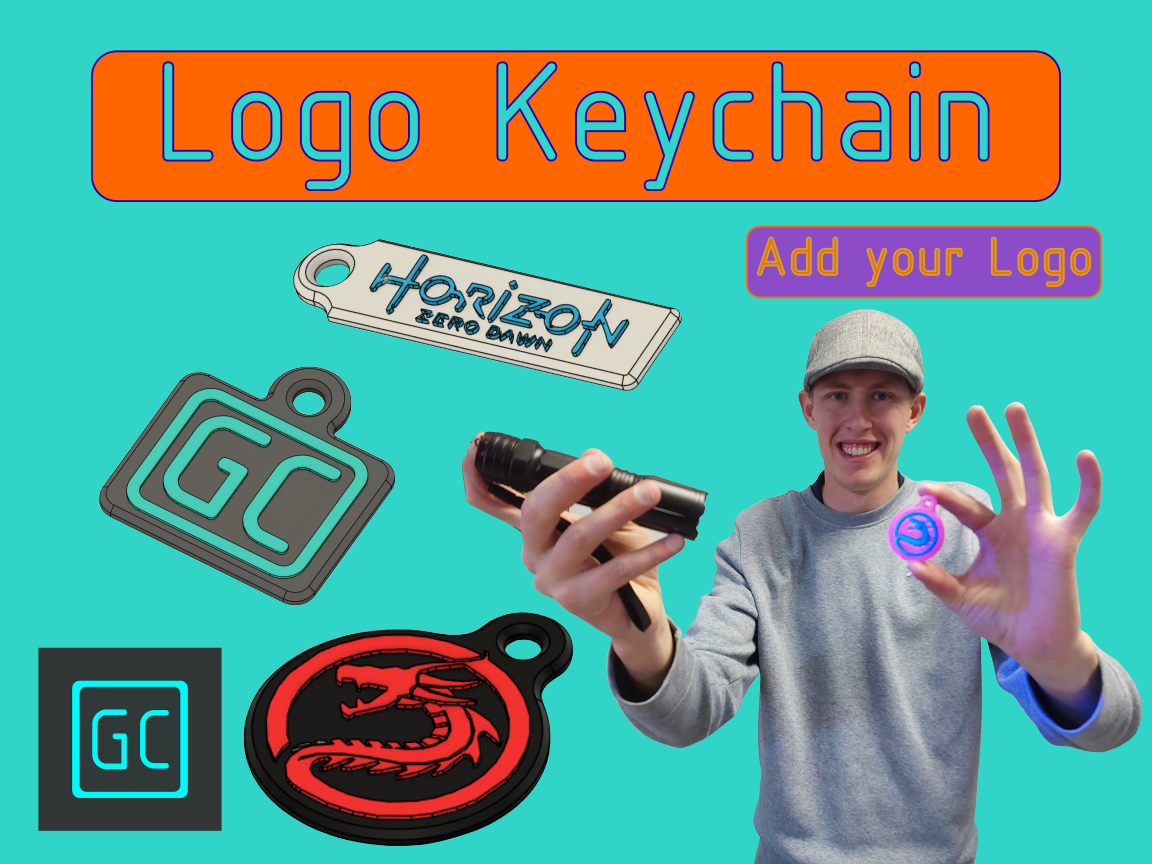 Parametric Logo Key Chain by Hermias | Download free STL model ...