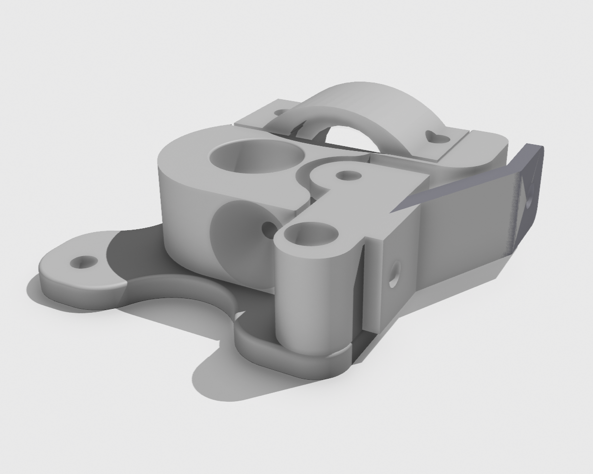 E3D V6 direct drive short extruder by SirZapsALot | Download free STL ...