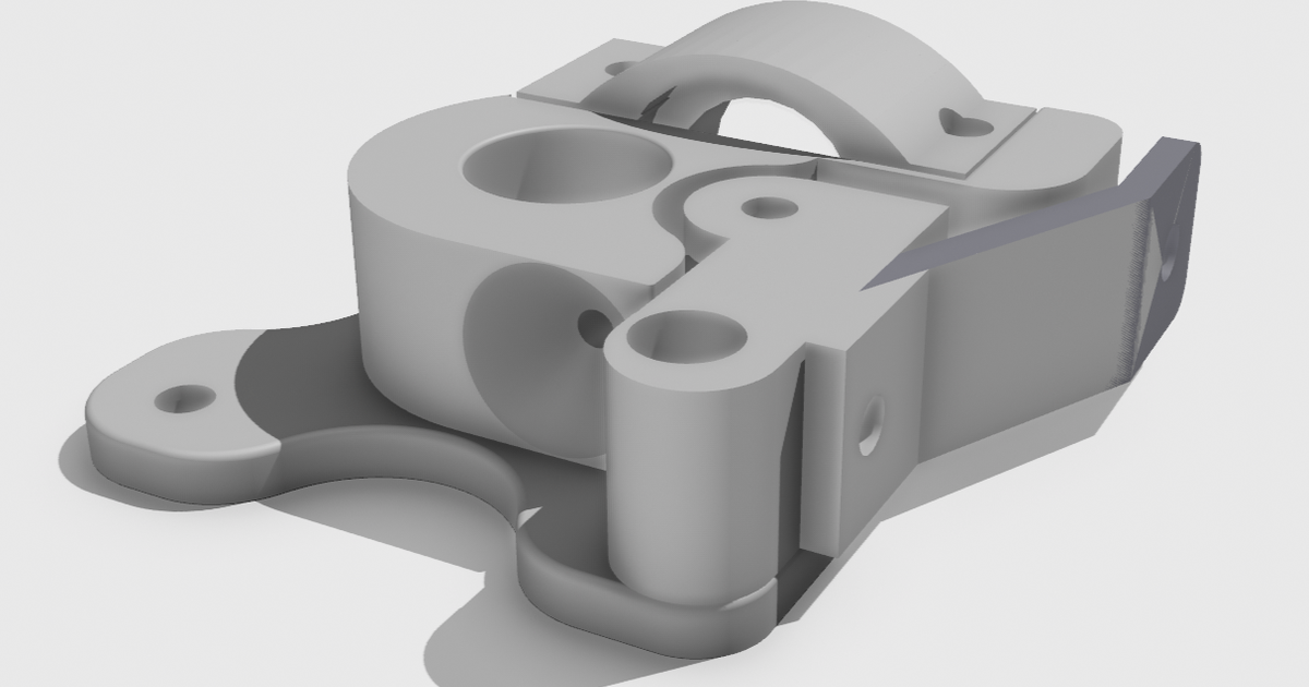 E3D V6 direct drive short extruder by SirZapsALot | Download free STL ...
