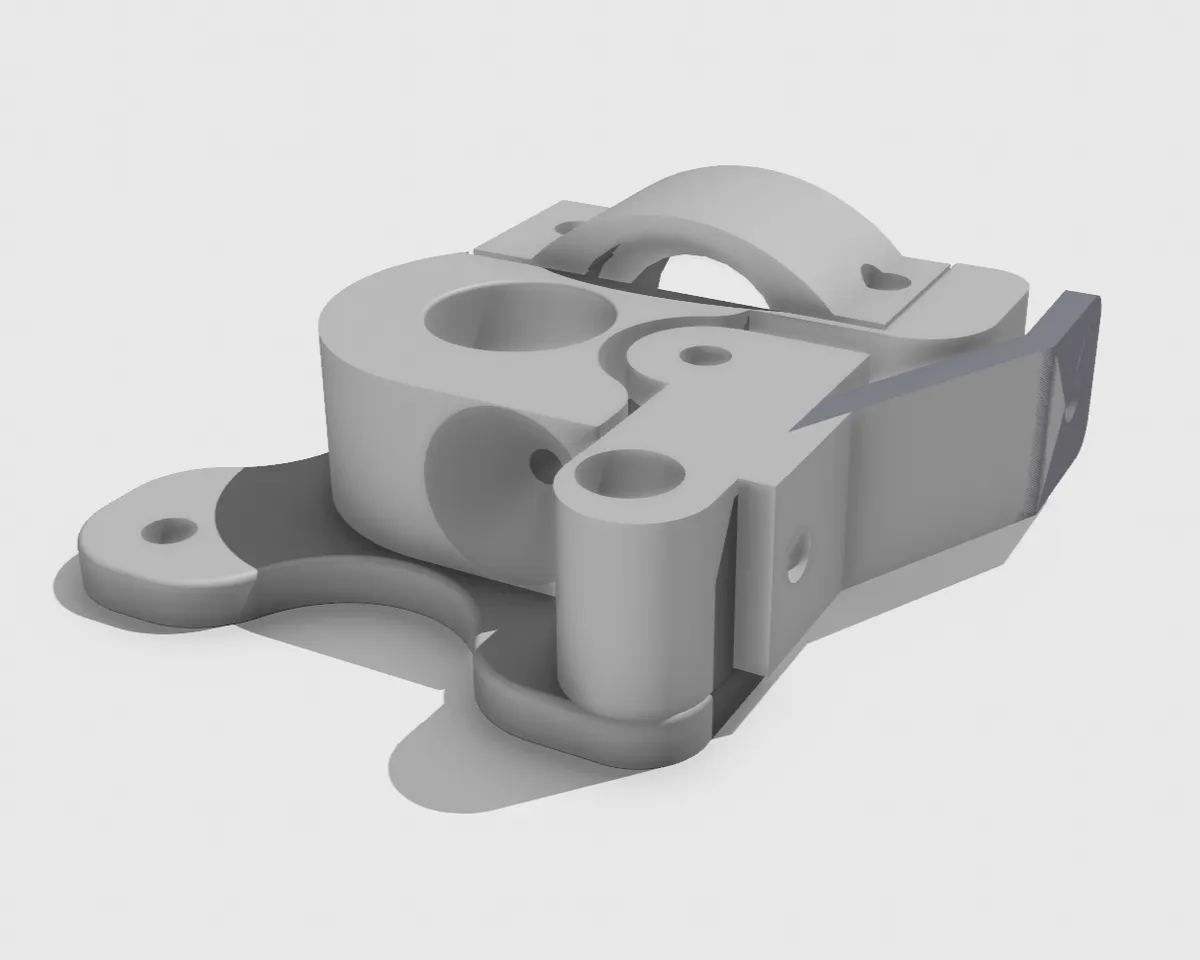 E3D V6 direct drive short extruder by SirZapsALot | Download free STL model | Printables.com
