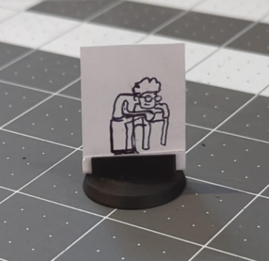 Paper Miniature Base by Xaasta | Download free STL model | Printables.com