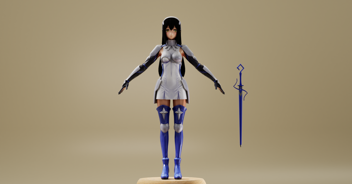 Akame Warrior Inzo Character by madeline23 | Download free STL model ...