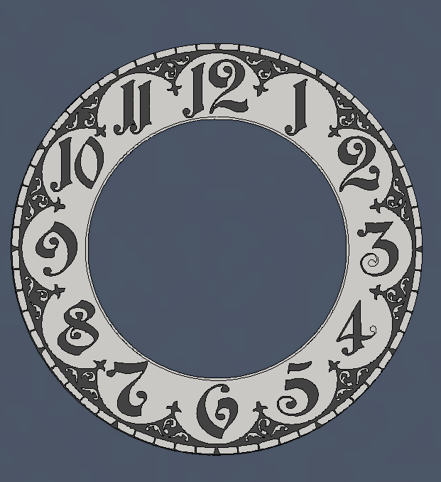 Clock face, decorated smart by jattie | Download free STL model ...