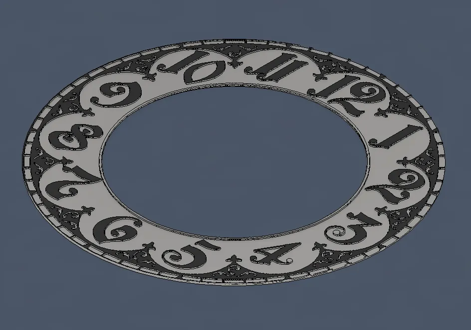 Clock face, decorated smart by jattie | Download free STL model ...