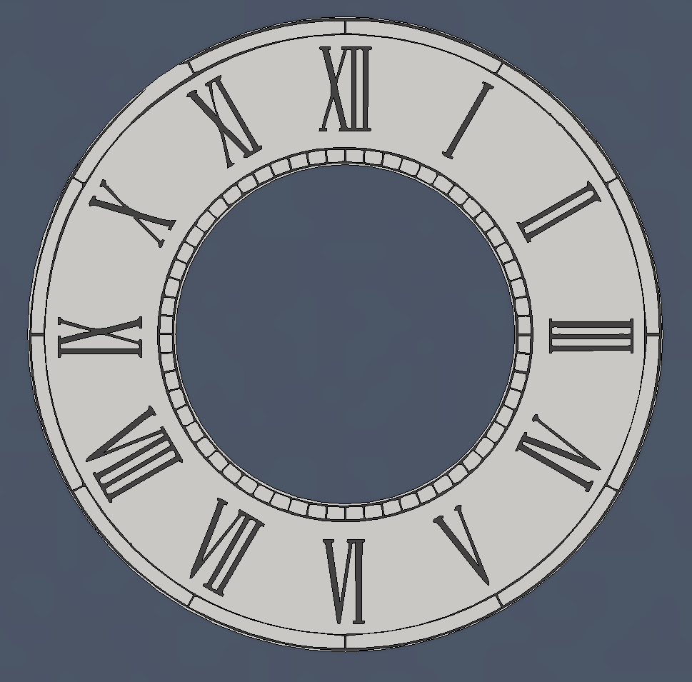 Clock face Roman by jattie | Download free STL model | Printables.com
