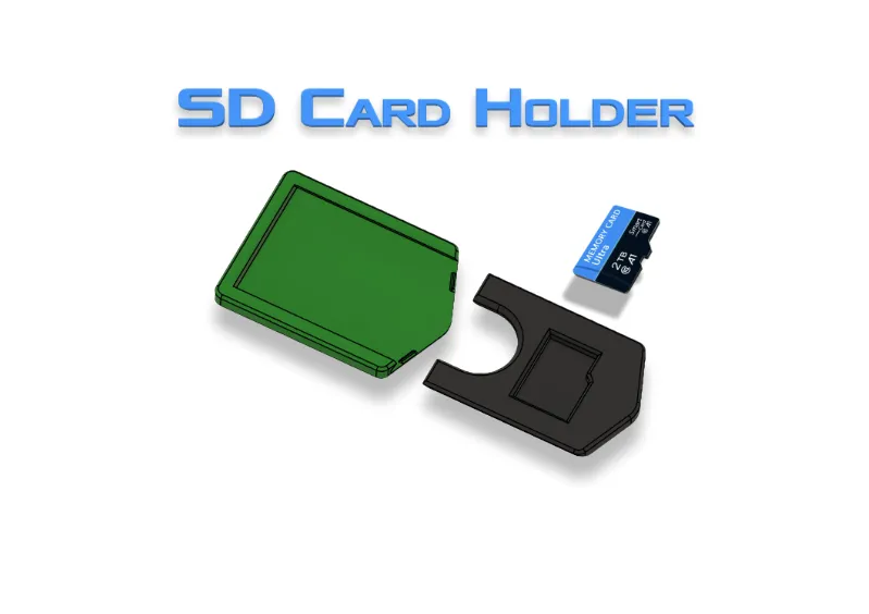 SD card holder by Digital Juice | Download free STL model | Printables.com