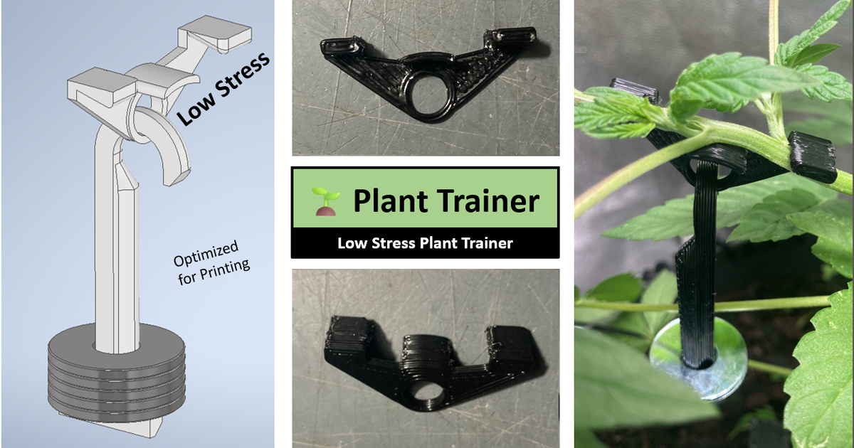 Low Stress Plant Trainer by DIY.Mushroom.Tek | Download free STL model ...