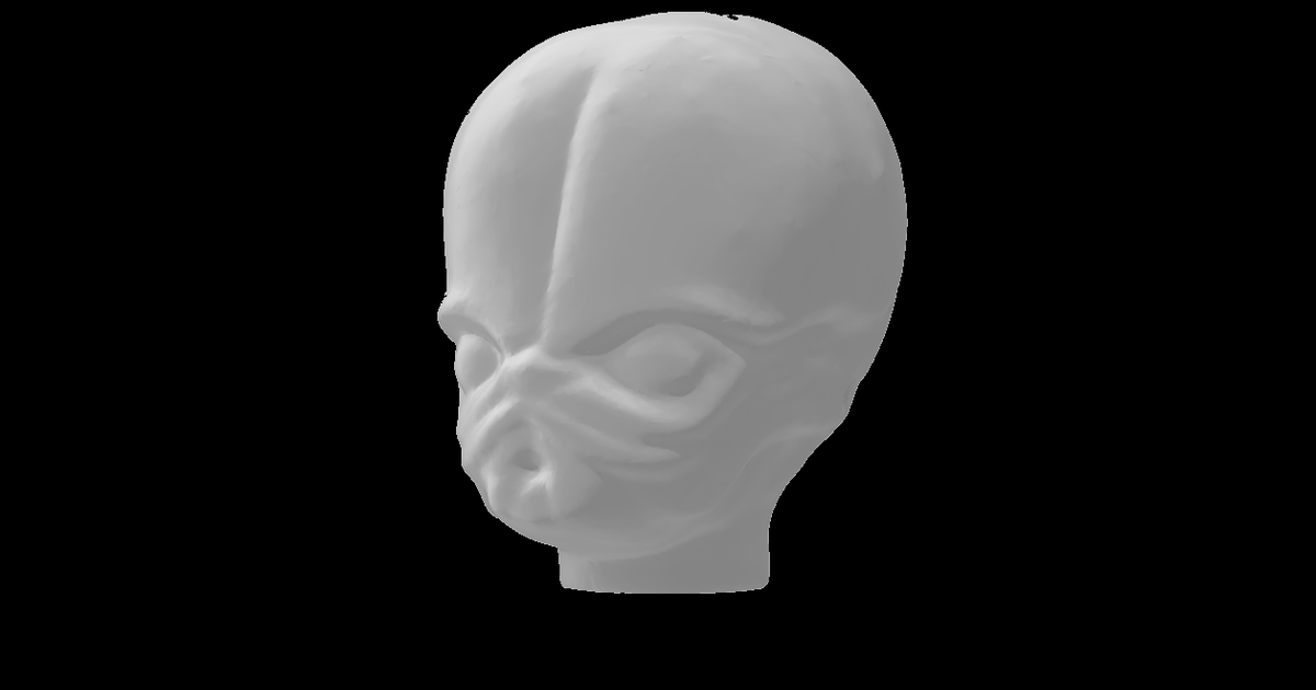 Lego Compatible (16471.dat) Minifig Head Modified SW Bith with Eyes and ...