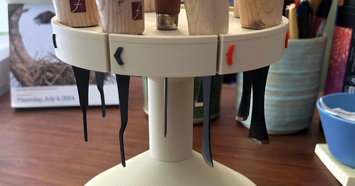 Flexcut Rotating Tool Holder by Dinkus | Download free STL model ...