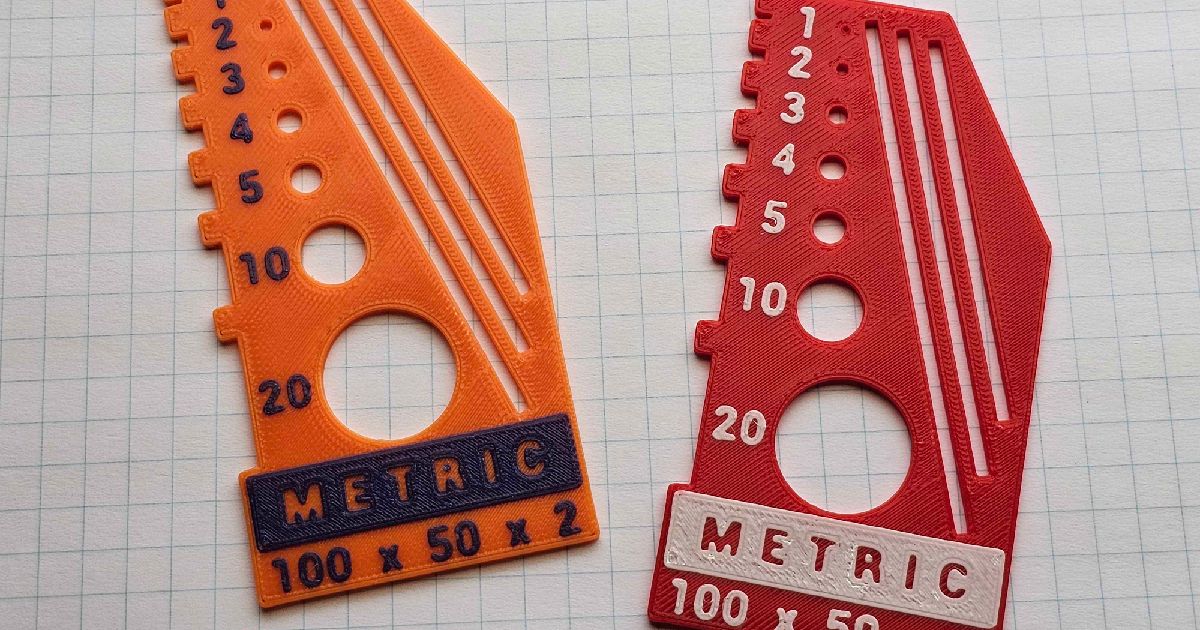Metric Reference Tool Mk.2 by UF_Icarus | Download free STL model ...