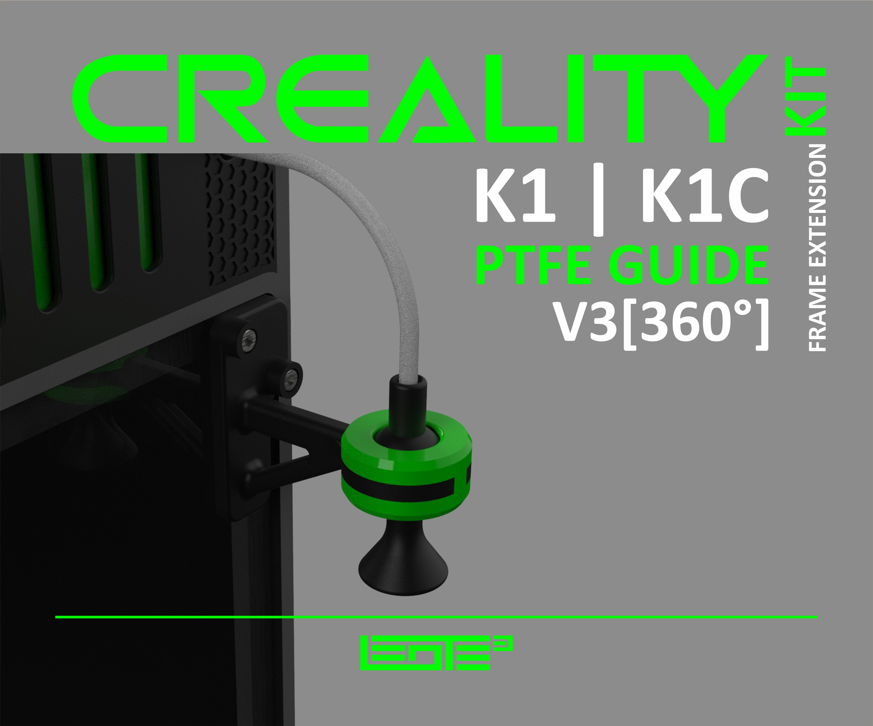 CREALITY K1 | K1C PTFE TUBE GUIDE V3 [ FOR LID RISER V3 - FRAME ...