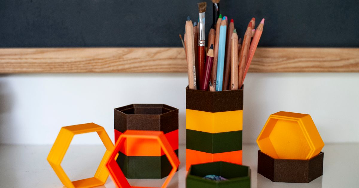 Modular box - pen holder by Bartosz | Download free STL model ...