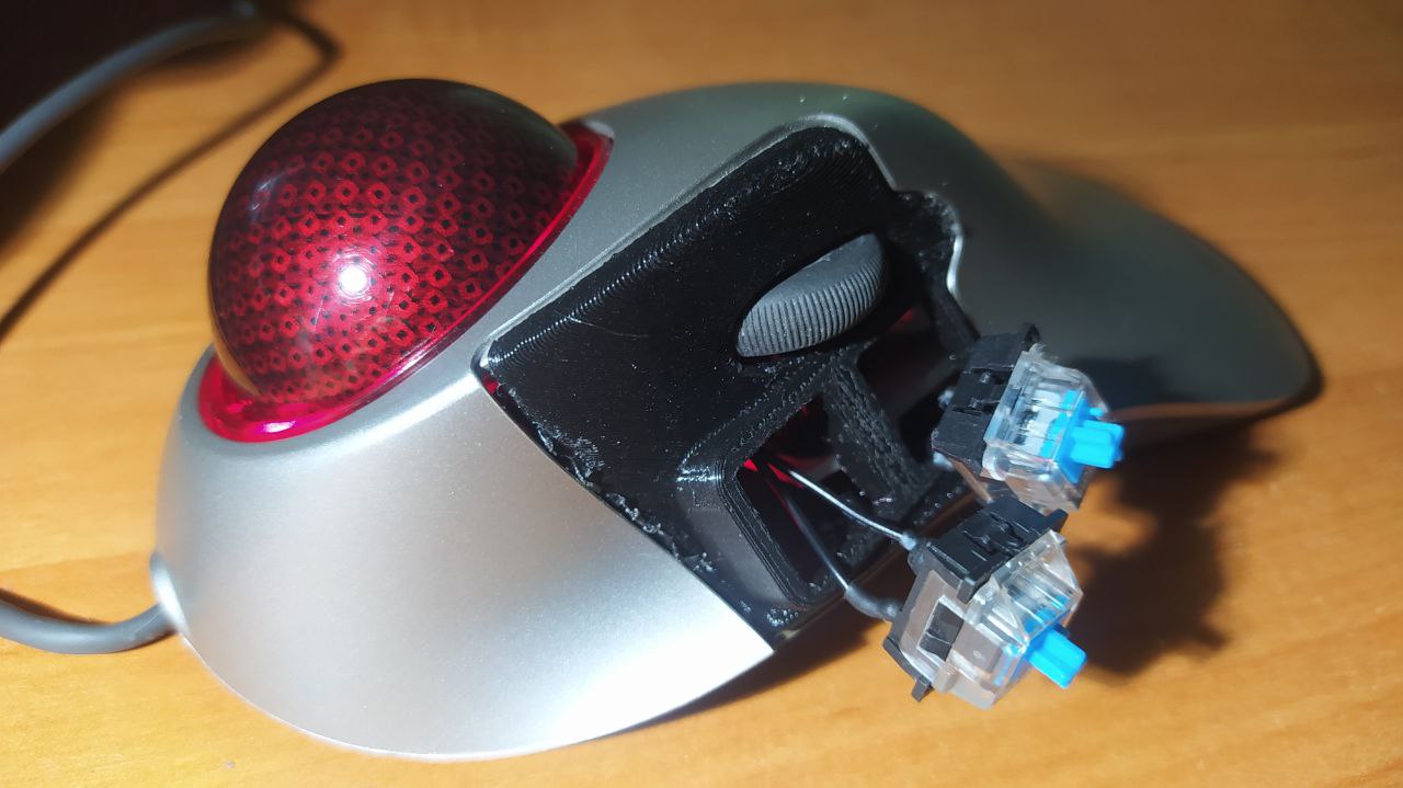 Microsoft Trackball Explorer Cherry mod by BFB | Download free STL ...