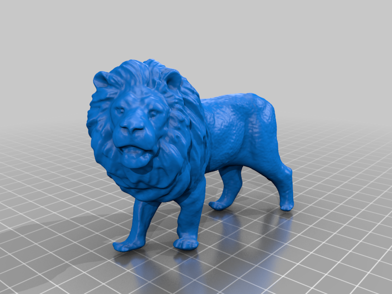 Lion（generate by POP） by PLAprinter | Download free STL model ...