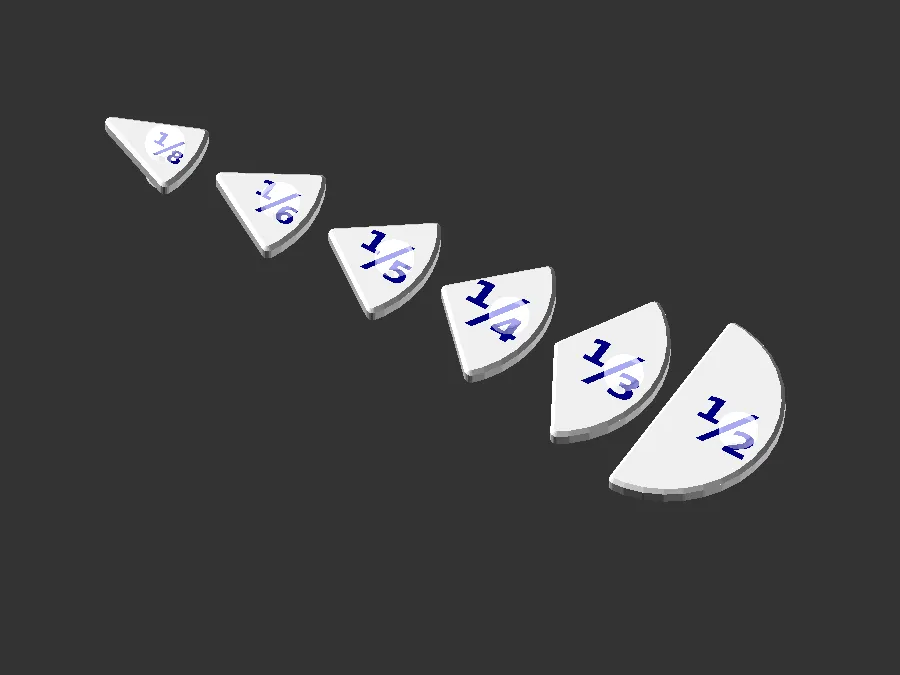 fraction discs by Jack | Download free STL model | Printables.com