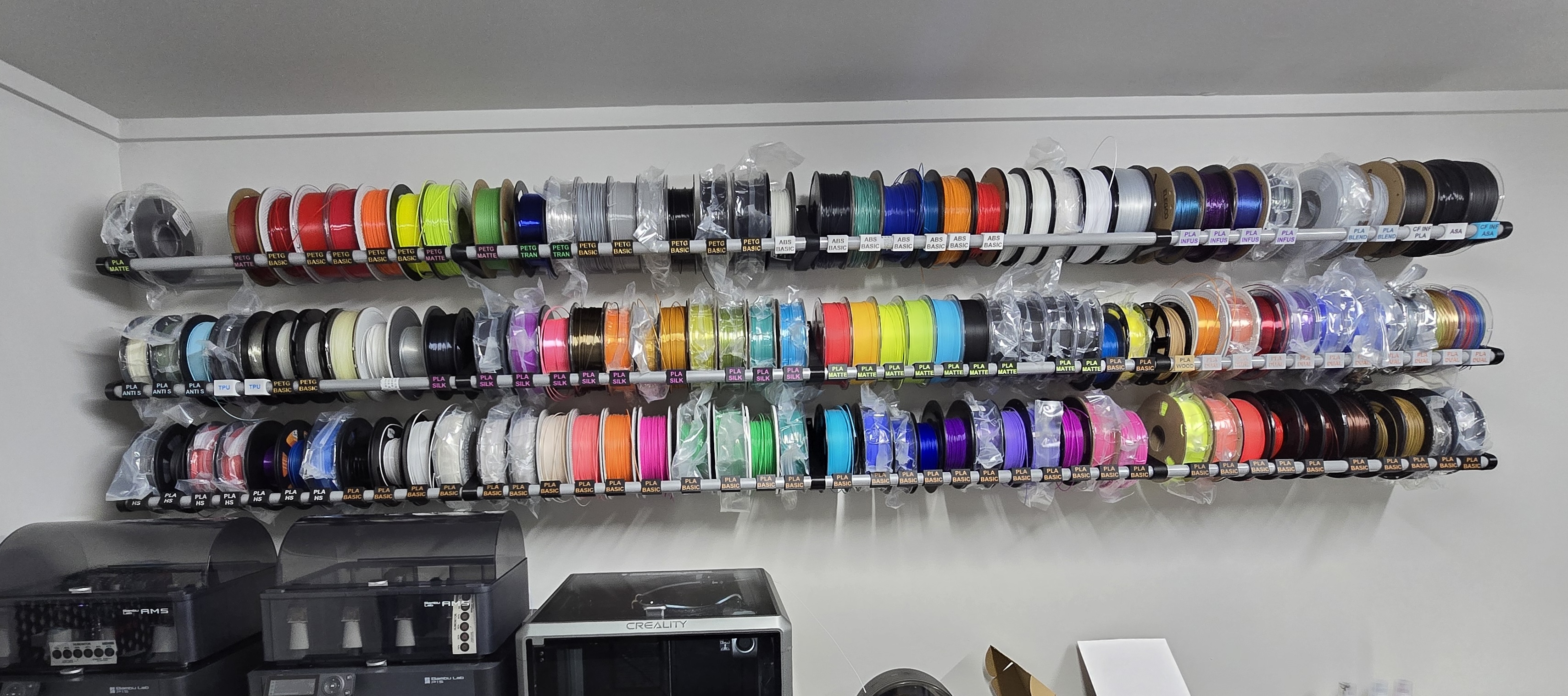 Filament Spool Rack based on IKEA ANTILOP 25mm Legs by Andrew Frahn ...