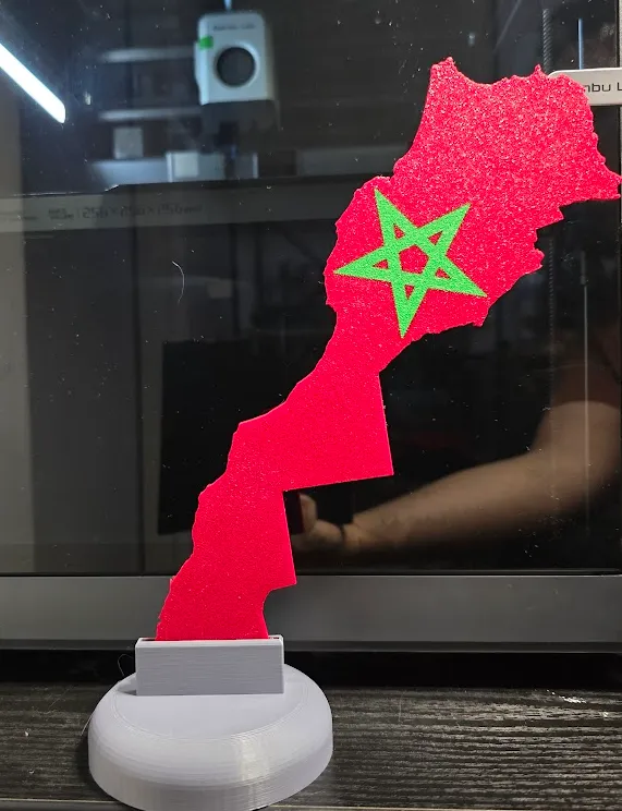 Carte du Maroc by Kenshiro Hokuto | Download free STL model ...