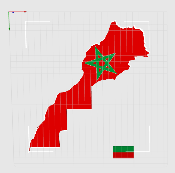 Carte du Maroc by Kenshiro Hokuto | Download free STL model ...